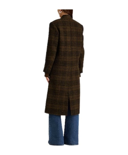 Isabel Marant Étoile Plaid Doublebreasted Long Coat