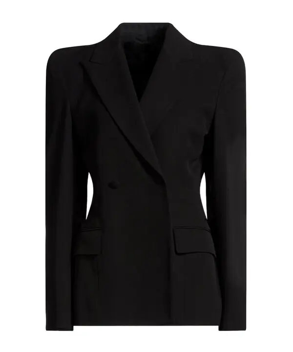 Balenciaga Simple Double-breasted Suit - Black