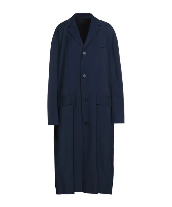 Balenciaga Solid-colored Long-sleeved Suit Jacket - Blue