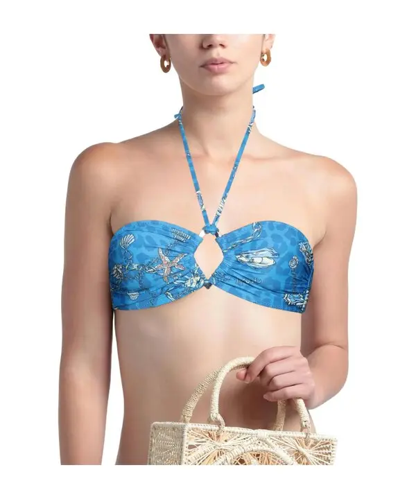 GANNI Stretchy Colorful Bandeau Bikini