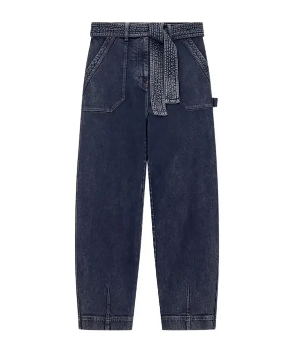 Giorgio Armani Belted Wide-leg Jeans