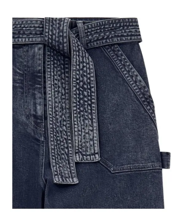 Giorgio Armani Belted Wide-leg Jeans