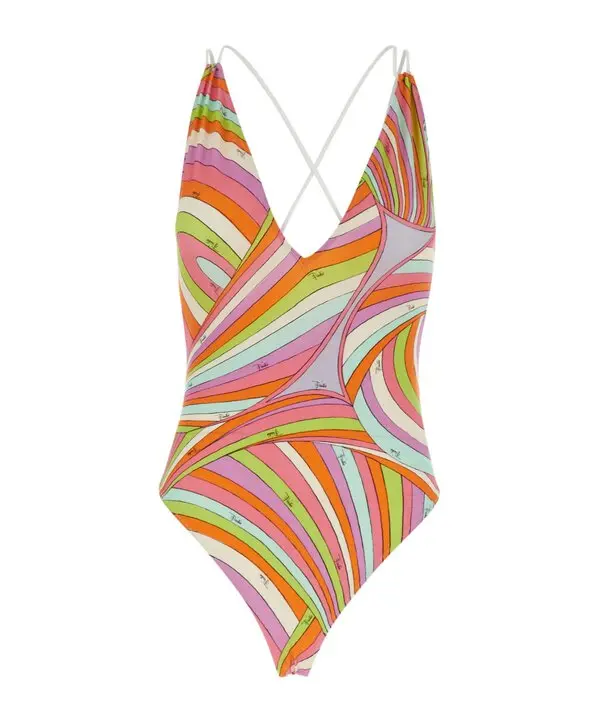 Emilio Pucci Spaghetti-strap One-piece Swimsuit - Pink