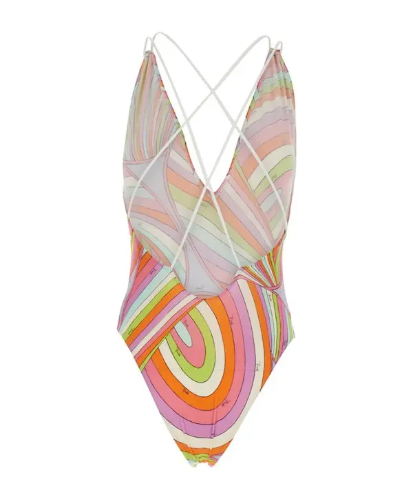 Emilio Pucci Spaghetti-strap One-piece Swimsuit