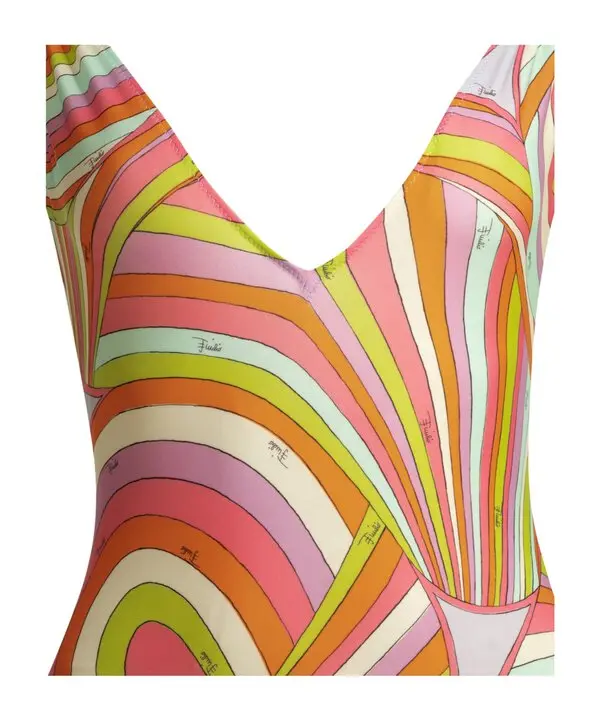 Emilio Pucci Spaghetti-strap One-piece Swimsuit
