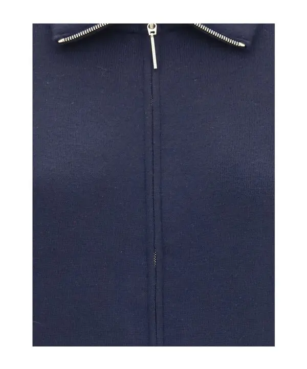 Giorgio Armani Ribbed Sleeve Bomber Jacket