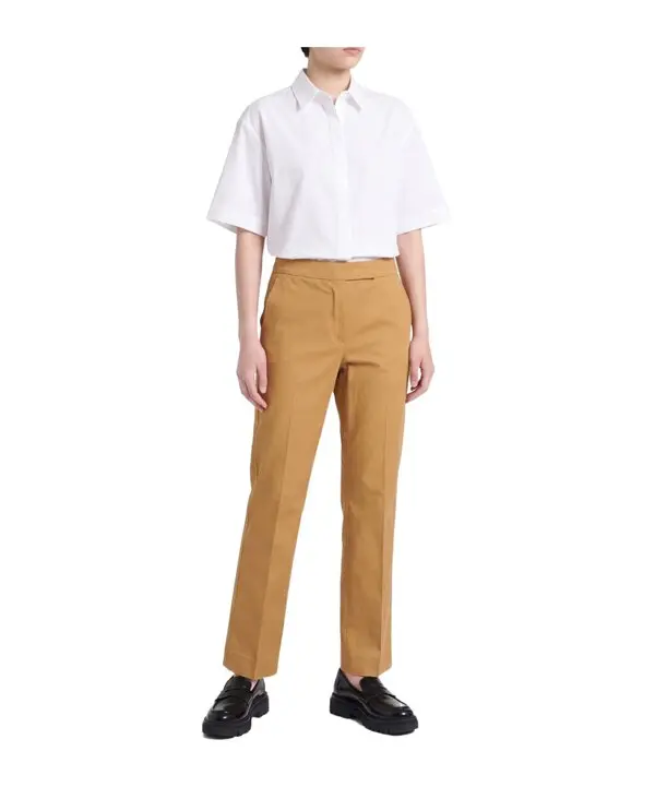 Max Mara Solid Color Casual Trousers