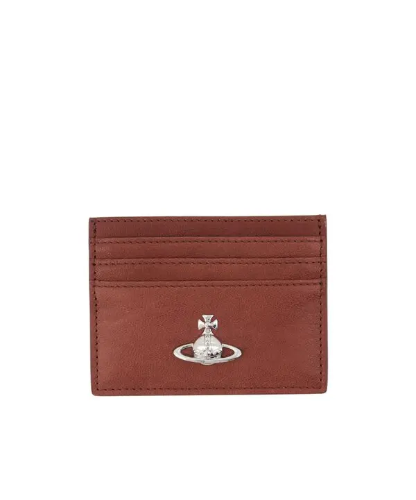 VIVIENNE WESTWOOD Square Card Holder - Chestnut