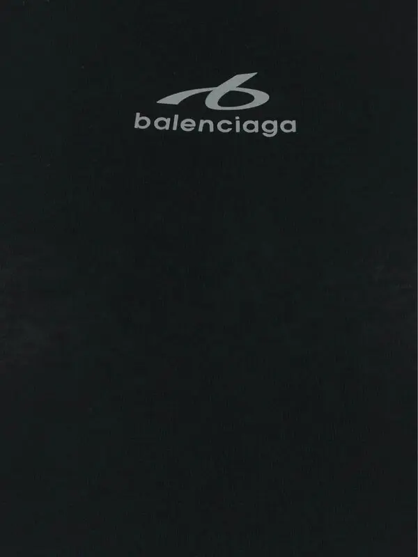 Balenciaga Logo-print Long-sleeved T-shirt - Black