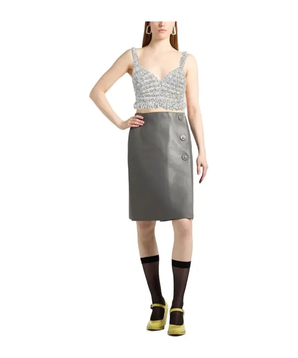 Dolce & Gabbana Two-tone Metallic Tank Top