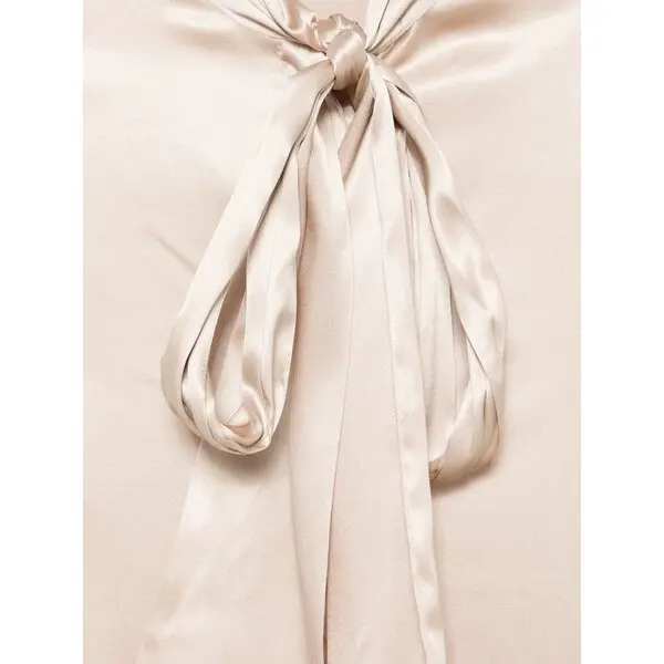 MAZZARELLI Long-sleeved Tie-neck Shirt