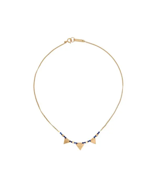 Isabel Marant Étoile Embellished Metal And Lapis Lazuli Necklace - No