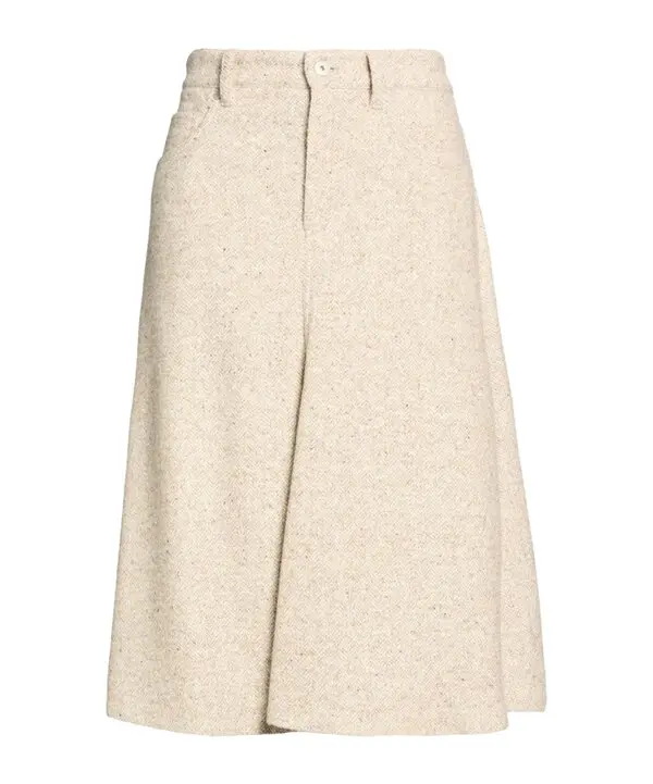 Brunello Cucinelli Herringbone Flared Skirt