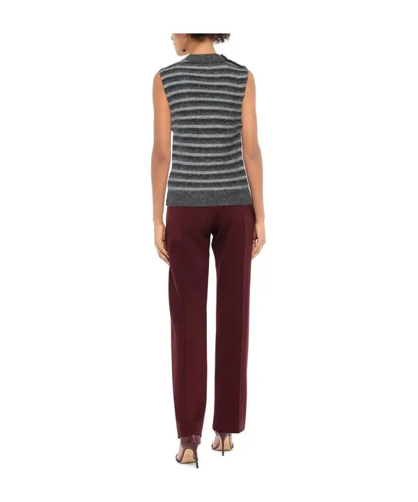 GANNI Striped Sleeveless Knit Top