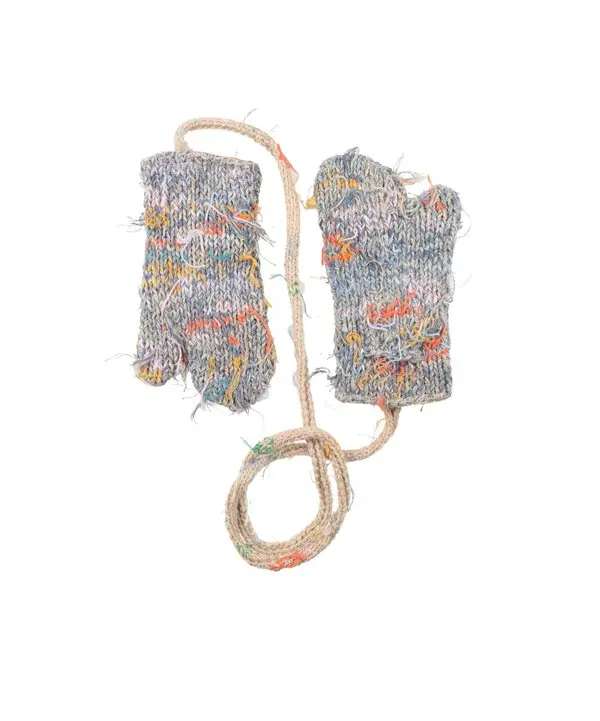 MAISON MARGIELA Knitted Gloves - Gray