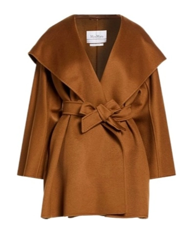 Max Mara Elegant Cashmere Coat - Light Brown