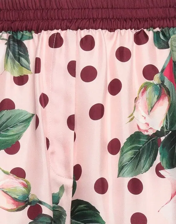 Dolce & Gabbana Satin Polka Dot Midi Skirt
