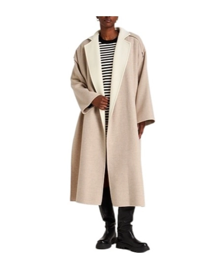 Max Mara Single-breasted Woolen Overcoat