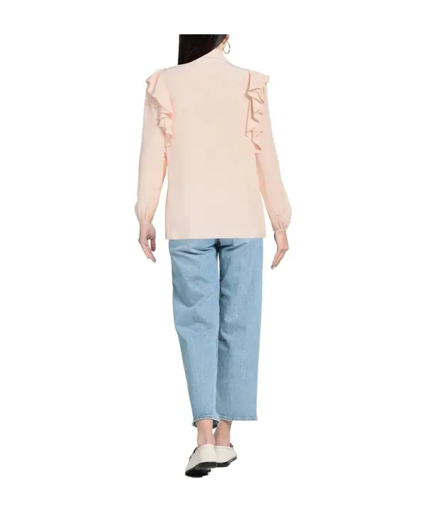 Chloé Pleated Long-sleeve Shirt
