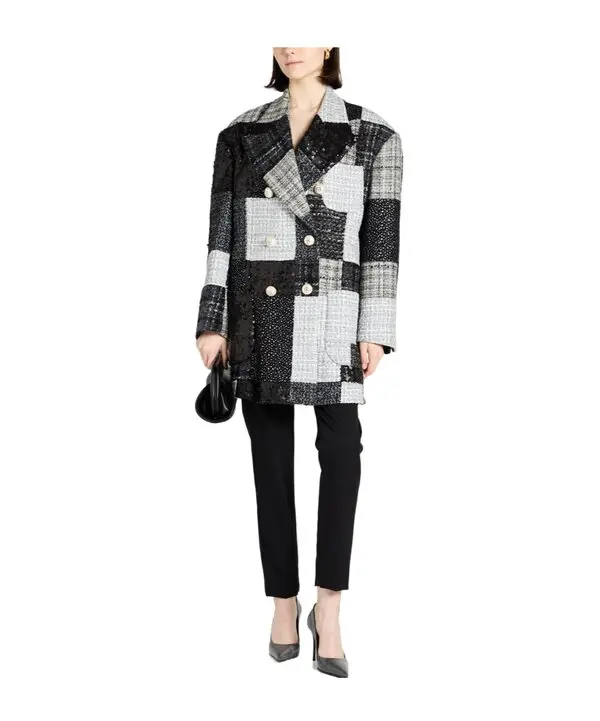Dolce & Gabbana Colorful Sequin Doublebreasted Coat