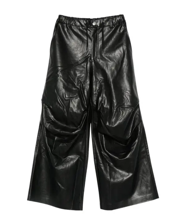 MAISON MARGIELA Drawstring Wide-leg Trousers - Black