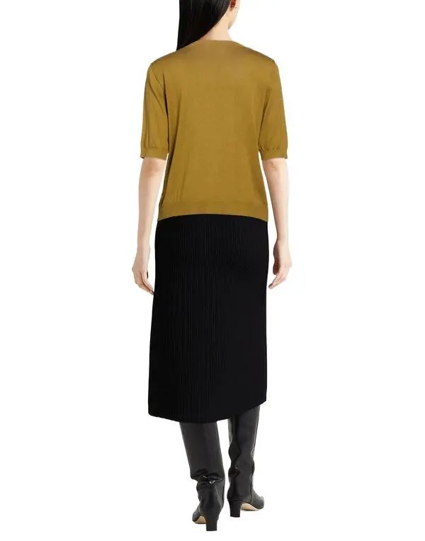 Max Mara Minimalist Short-sleeve Knit Top
