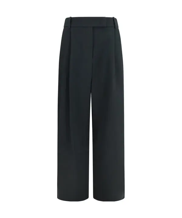 Giorgio Armani High-waist Wide-leg Pants - Black