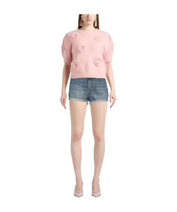 Saint Laurent Mid- Denim Shorts