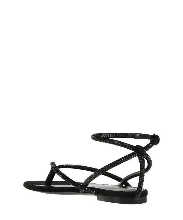 Saint Laurent Crystal Flipflops