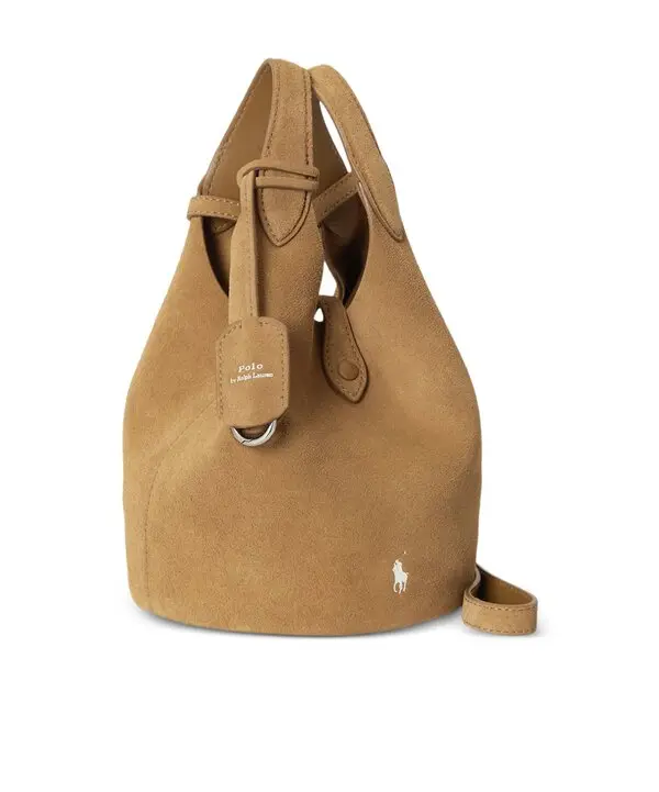 Polo Ralph Lauren Polo Play Suede Small Tote Crossbody