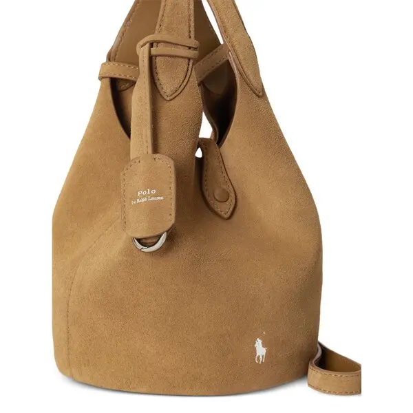 Polo Ralph Lauren Polo Play Suede Small Tote Crossbody