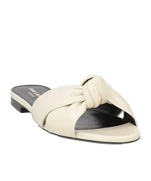 Saint Laurent Minimalist Roundtoe Slippers