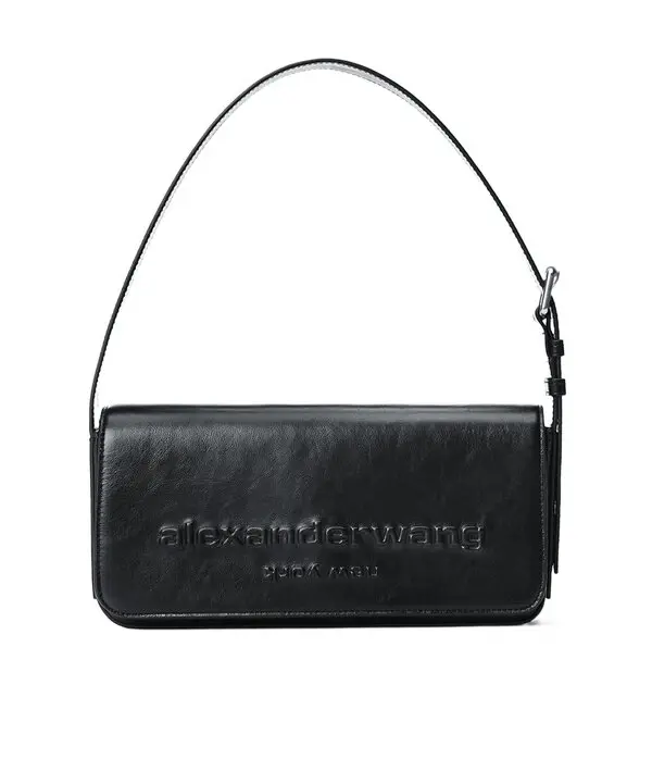 Alexander Wang Punch Flap Shoulder Bag - Black