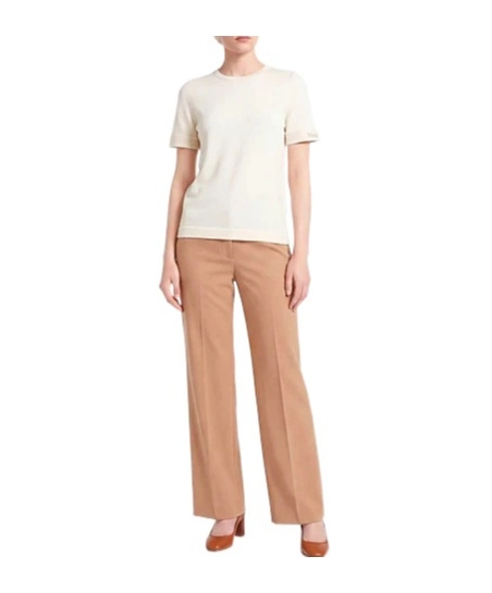 Max Mara Minimalist Short-sleeve Knit Top