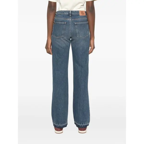 Ba&sh Faded-detail Denim Trousers