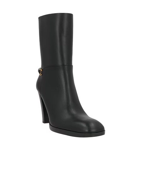Saint Laurent Minimalist Blockheel Ankle Boots