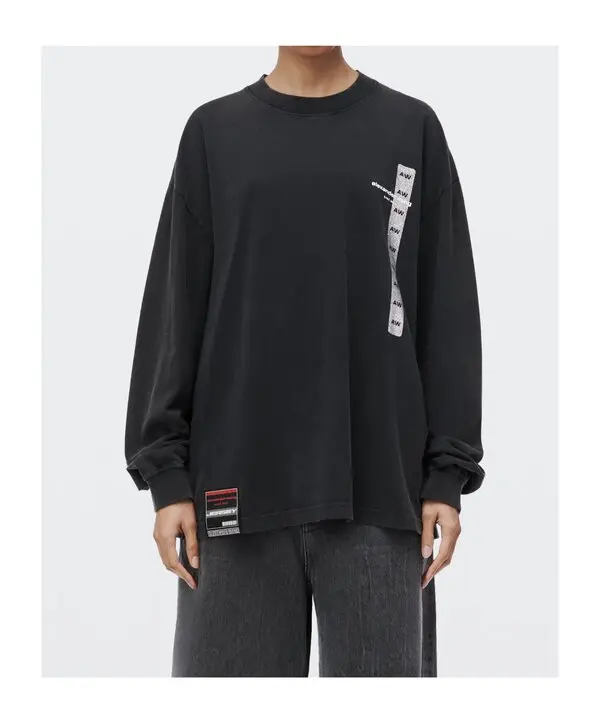 Alexander Wang Graphic Long Sleeve Tee