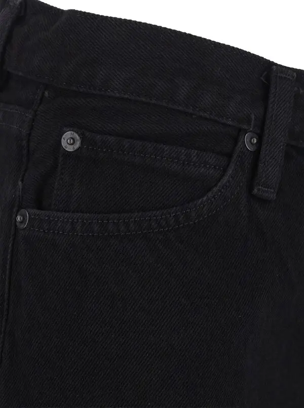 FRAME Low-rise Wide-leg Jeans - Black