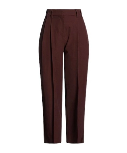 Brunello Cucinelli Minimalist Tapered Trousers - Wine Red