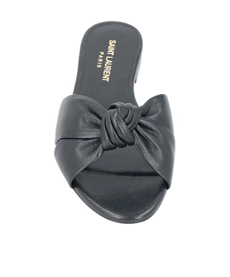 Saint Laurent Minimalist Roundtoe Slippers