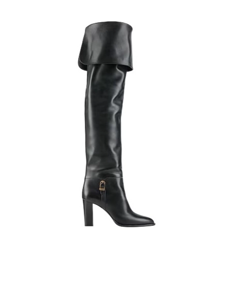 Saint Laurent Solidcolor Long Boots - Black