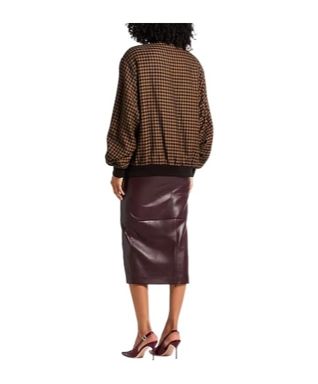 Saint Laurent Plaid Longsleeve Flight Jacket