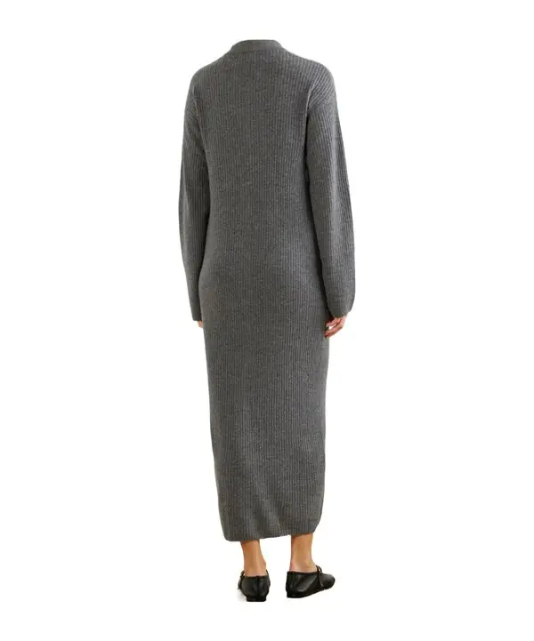 Le Kasha Ribbed Cashmere Maxi Dress