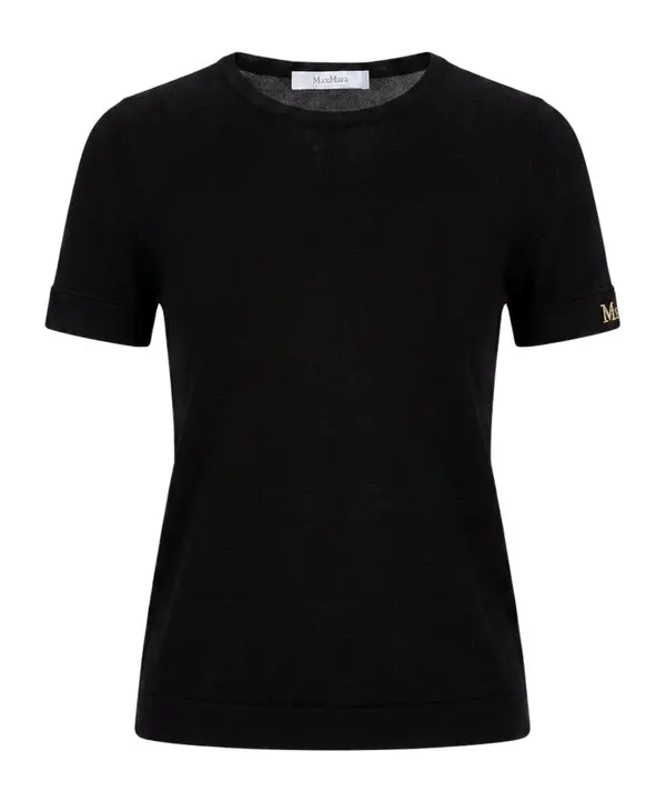 Max Mara Minimalist Short-sleeve Knit Top