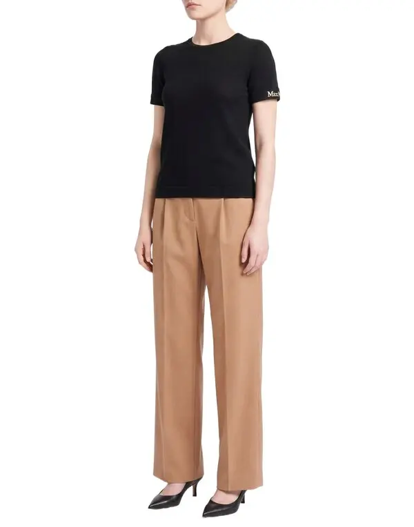 Max Mara Minimalist Short-sleeve Knit Top