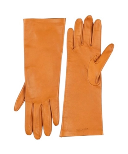 Saint Laurent Minimalist Solidcolor Leather Gloves