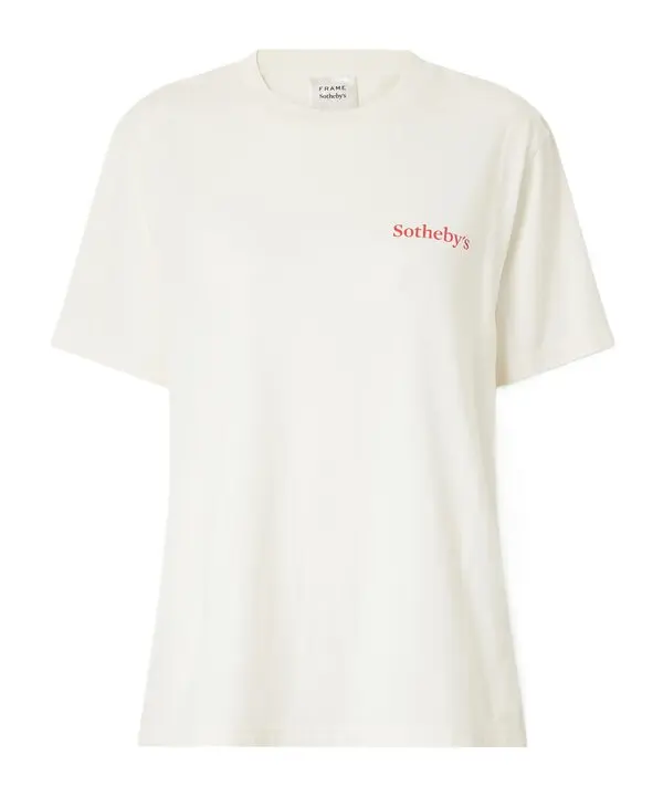 FRAME Printed Cotton-jersey T-shirt - No