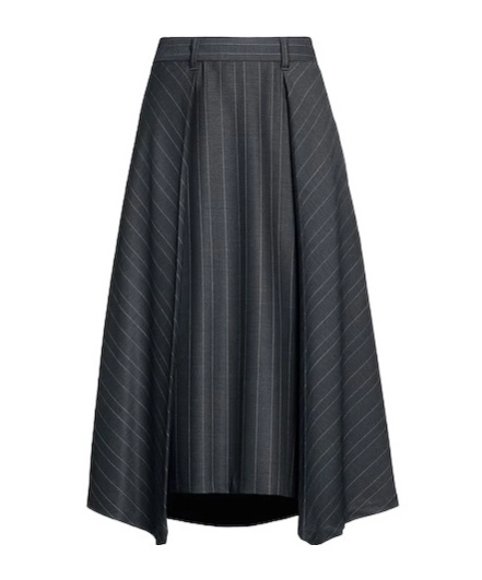 Brunello Cucinelli Striped Flared Skirt