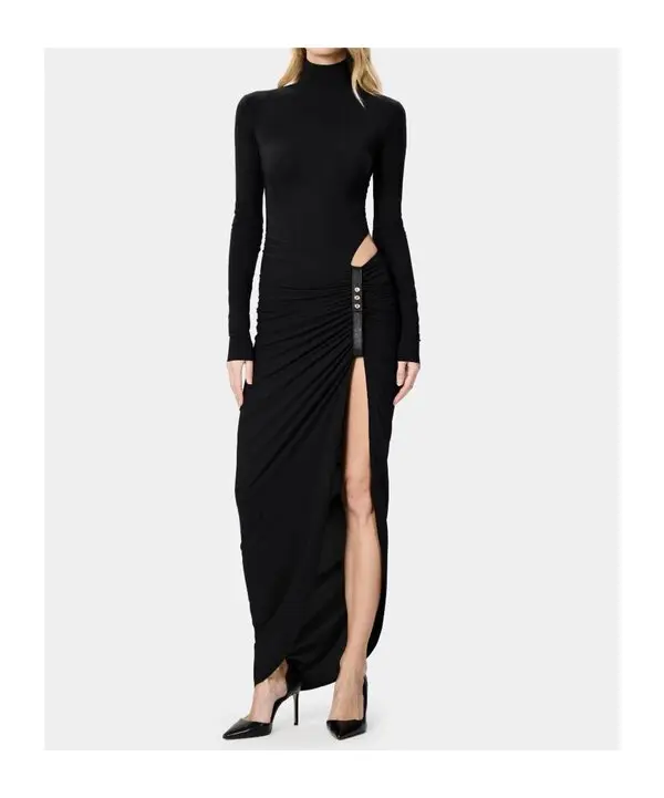 AMAZUIN Asymmetrical Cut-out Dress