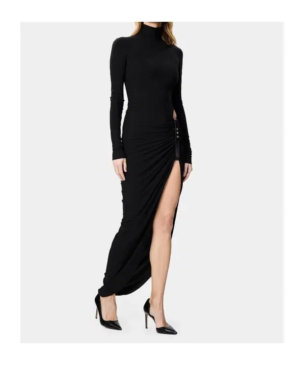 AMAZUIN Asymmetrical Cut-out Dress